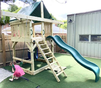 Pathfinder Swing Set: Space Saver Edition — Extreme Kids World