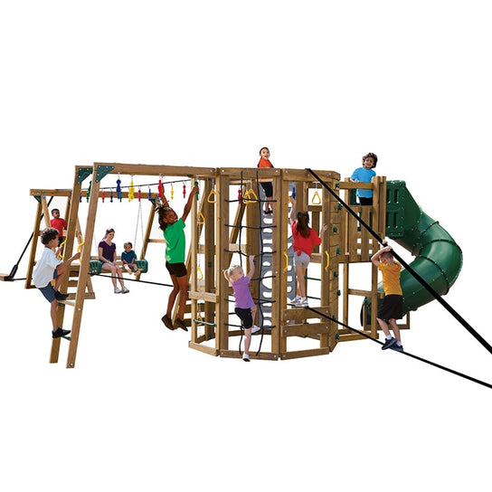 Playstar Ninja Power Tower Gold Outdoor Playset — Extreme Kids World